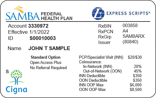 Cigna Card Policy Number